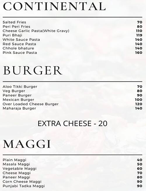Menu at Mihir's Food & Flavours - Best Restaurant & Cafe in Indore Best ...