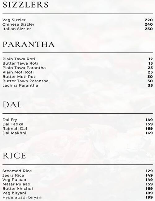 Menu at Mihir's Food & Flavours - Best Restaurant & Cafe in Indore Best ...