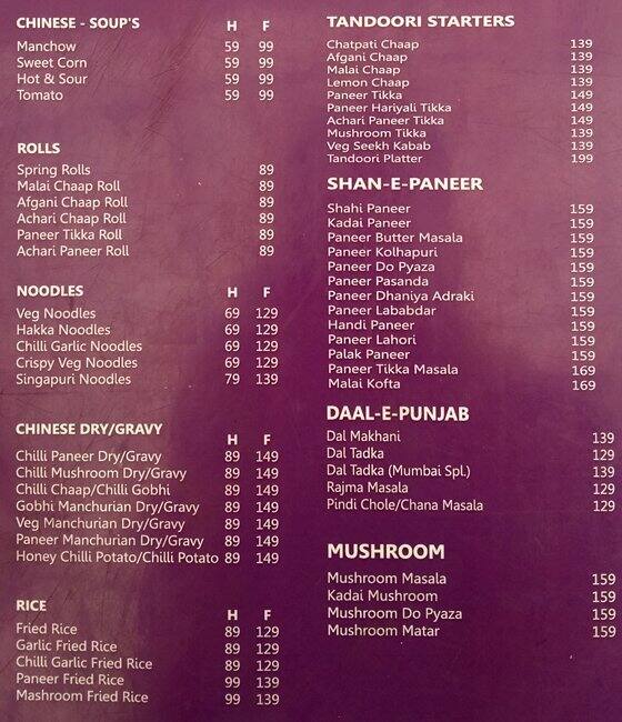 The Dhaba a Ghaziabad: Foto del Menu con Prezzi - Zomato