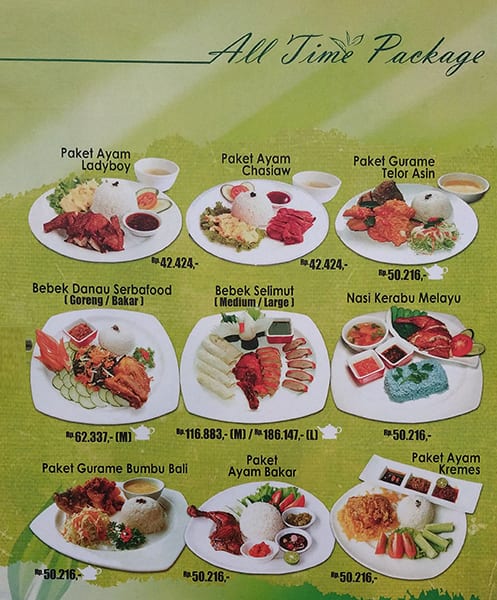 Menu at Serba Food restaurant, Tangerang, Jl. Boulevard Palem Raya No.15