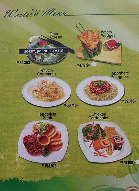 Menu at Serba Food restaurant, Tangerang, Jl. Boulevard Palem Raya No.15