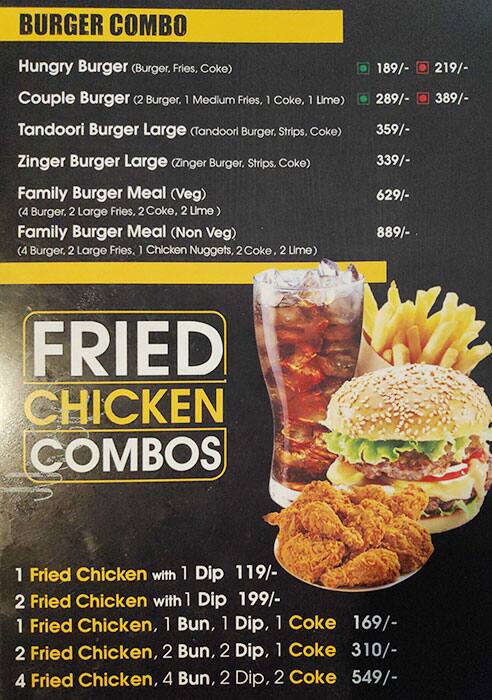 Menu at Burger Nest, Kochi, Ismail towers