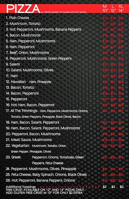 Crispy Crust Pizzeria Menu, Menu for Crispy Crust Pizzeria, Woodbine ...