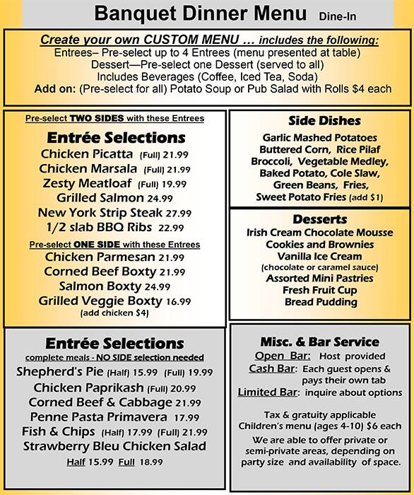 Menu at Mavis Winkles pub & bar, Twinsburg