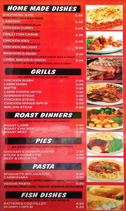 Menu at Tasty Bites Greenford restaurant, Greenford, 434 Greenford Rd