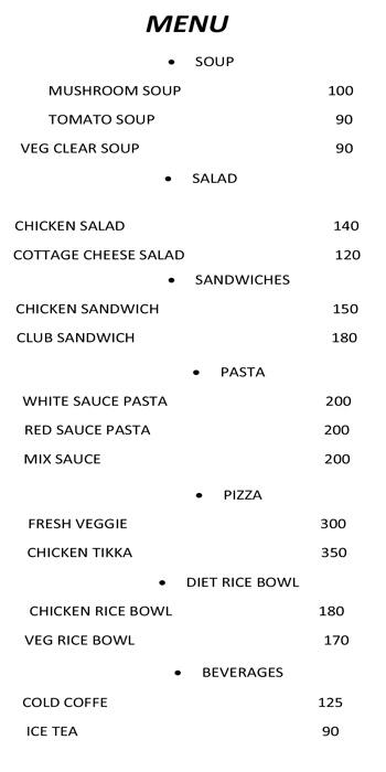 Menu of Flix & Chill, Sector 75, Noida