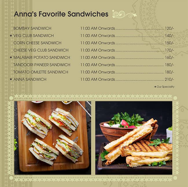 Menu at Anna Idli, Nagpur, House No 128