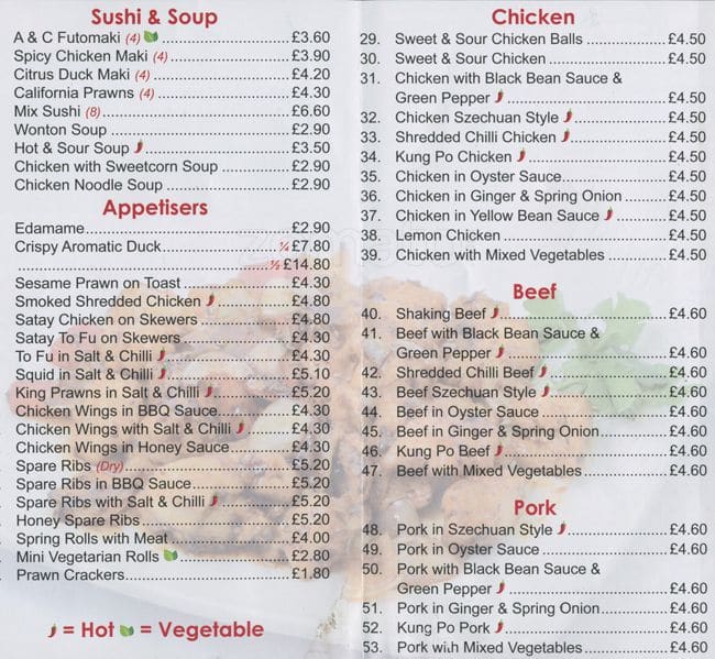 King's Asian Food Menu, Menu for King's Asian Food, Edmonton, London ...