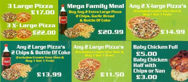 Menu at BIGG SAJ restaurant, Birmingham