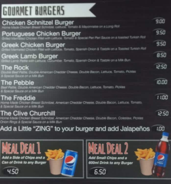 Menu at Jim & Harry's Lotsa Food cafe, Mount Colah