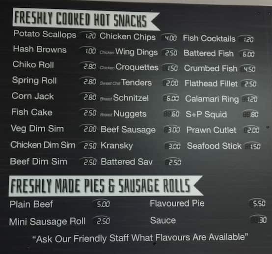 Menu at Jim & Harry's Lotsa Food cafe, Mount Colah