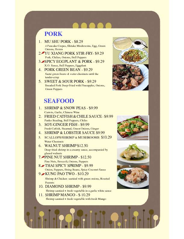 Menu at Hao restaurant, Fountain Hills