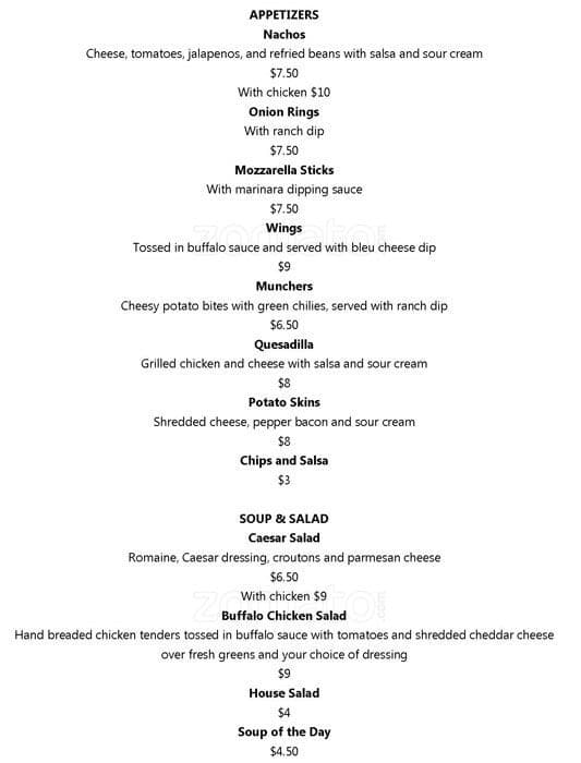 Brickyard Tavern Menu, Menu for Brickyard Tavern, Beaverton, Beaverton ...