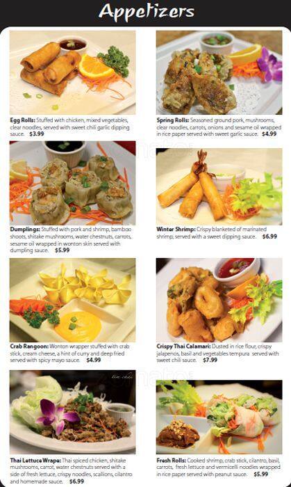 Menu At Lemongrass Thai Restaurant San Antonio