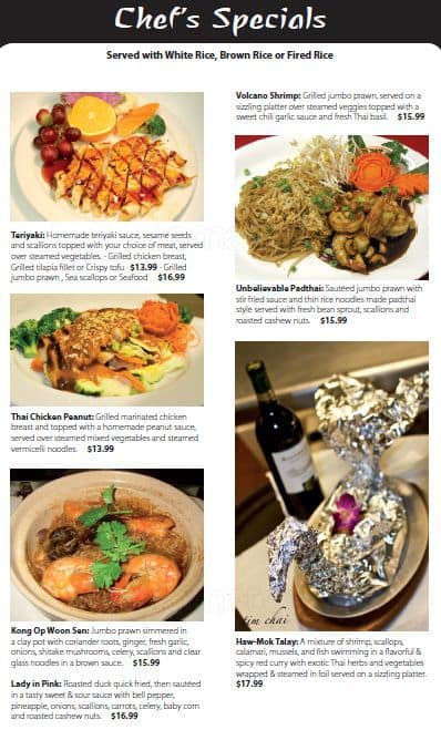 Menu At Lemongrass Thai Restaurant San Antonio