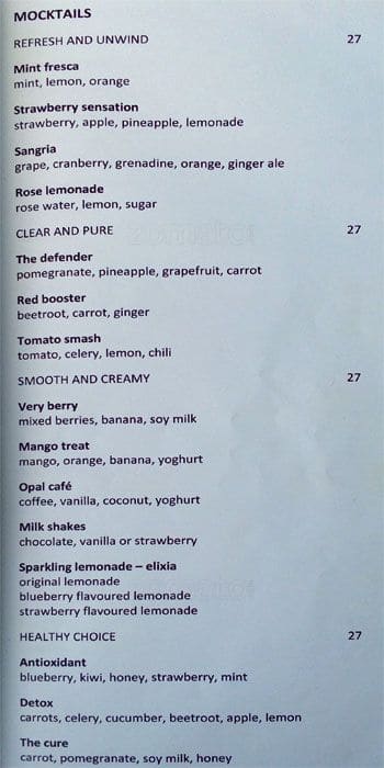 Breeze - The Cove Rotana Resort Menu - Zomato