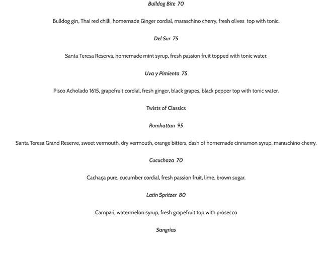 Menu at Almayass restaurant, Dubai, Sofitel Dubai Downtown