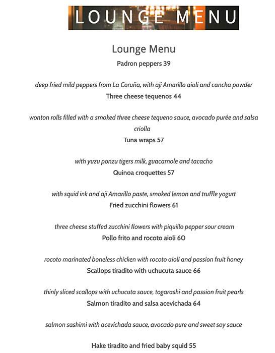 Menu at Almayass restaurant, Dubai, Sofitel Dubai Downtown