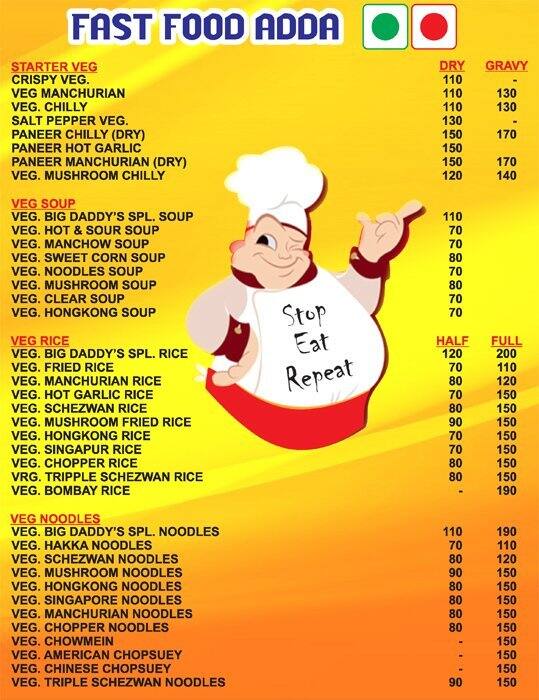 Big Daddy's Kitchen Menu - Zomato