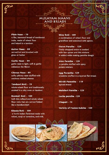 Flavours by Vana's Menu, Menu for Flavours by Vana's, Marulas ...