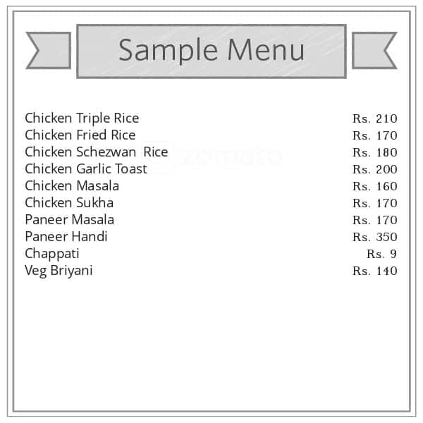 Menu of RK Restaurant, Manpada, Thane West, Thane