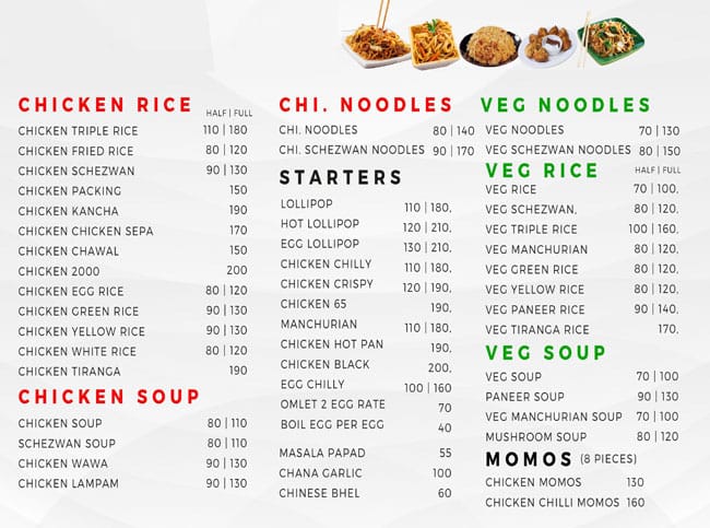 Menu of Khao Corner, Badlapur, Thane