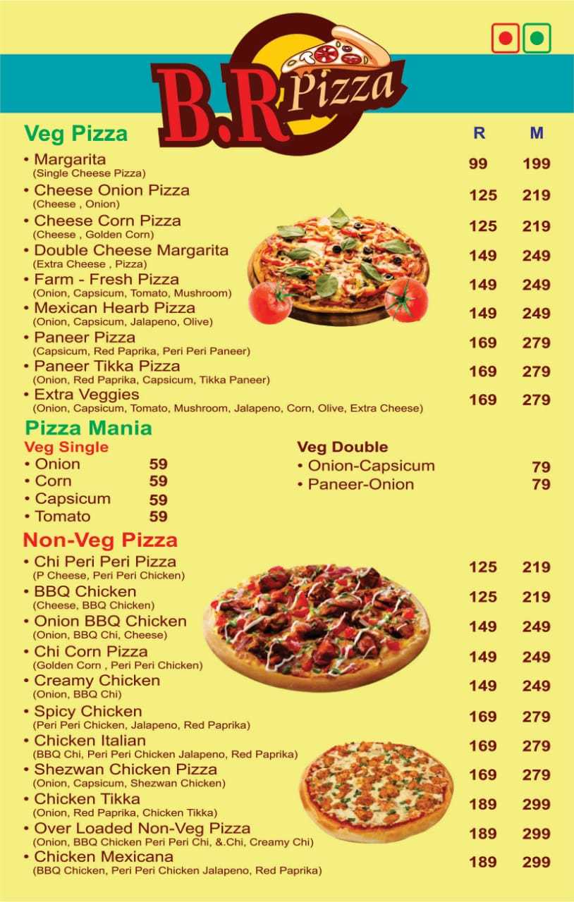 Menu of B R Pizza, Chinchwad, Pune