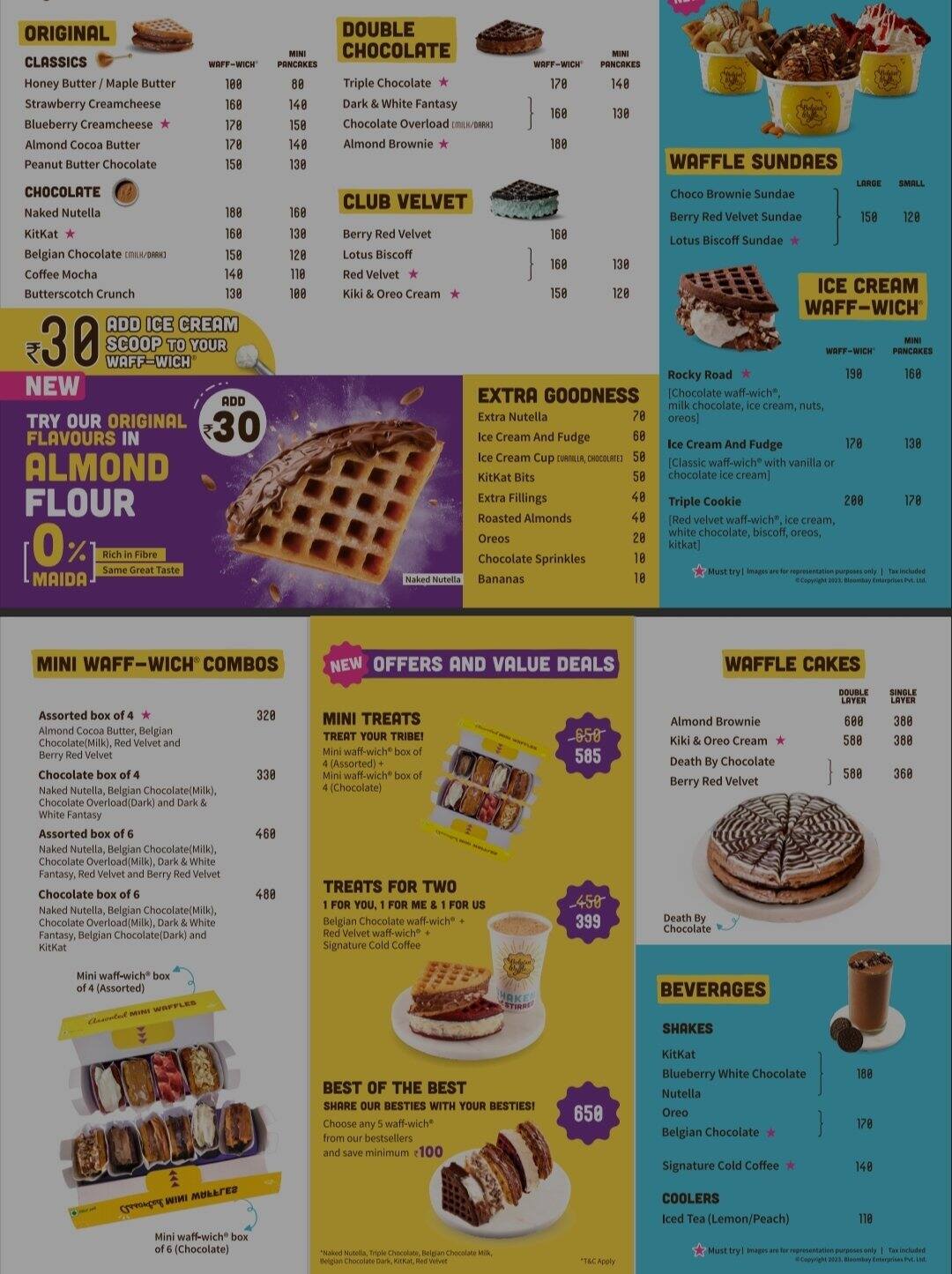 Menu of The Malaika Kitchen, Perungudi, Chennai