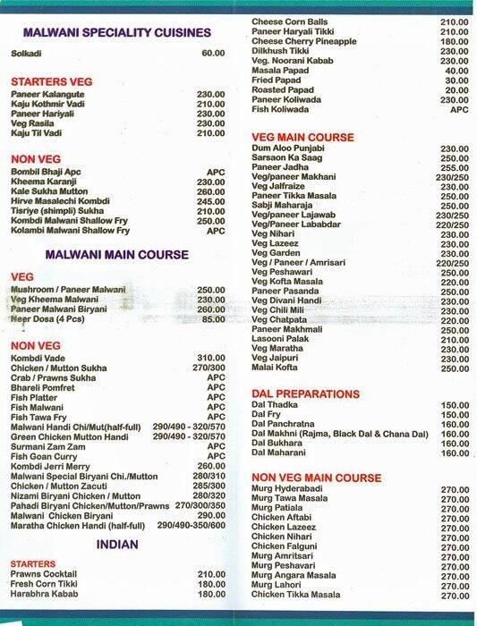 Avanti Menu, Menu for Avanti, Bhandup, Mumbai - Zomato