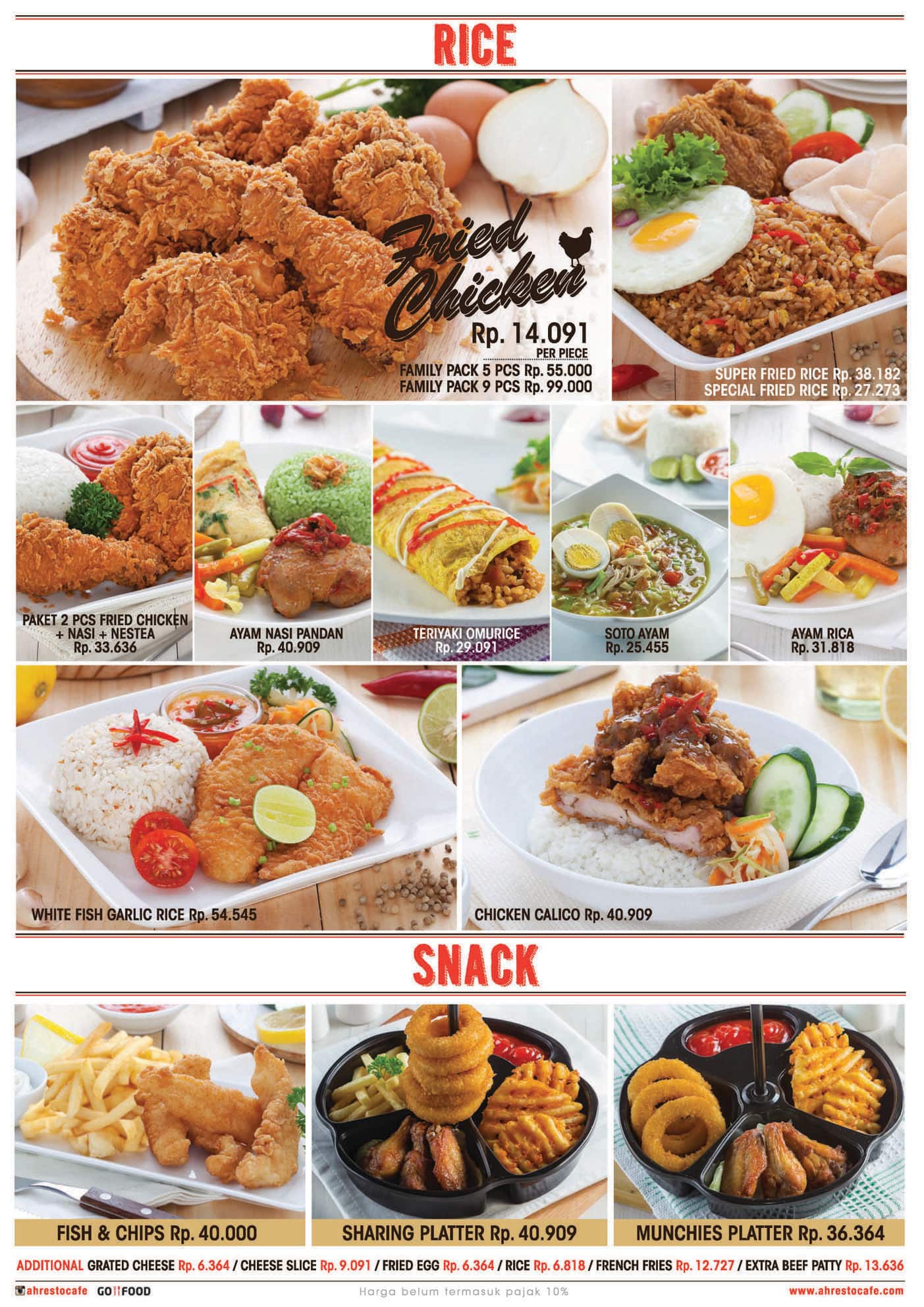 Menu at AH Resto Cafe, Jakarta, ibis budget Jakarta Cikini