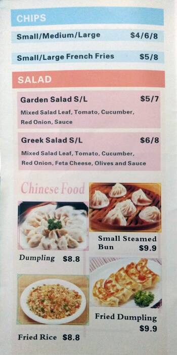 Menu at Harbour Seafood fast food, Ormond