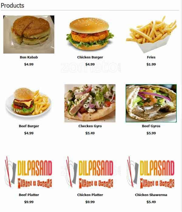 Menu at Dilpasand Sweets & Snacks desserts, Houston, Beechnut St