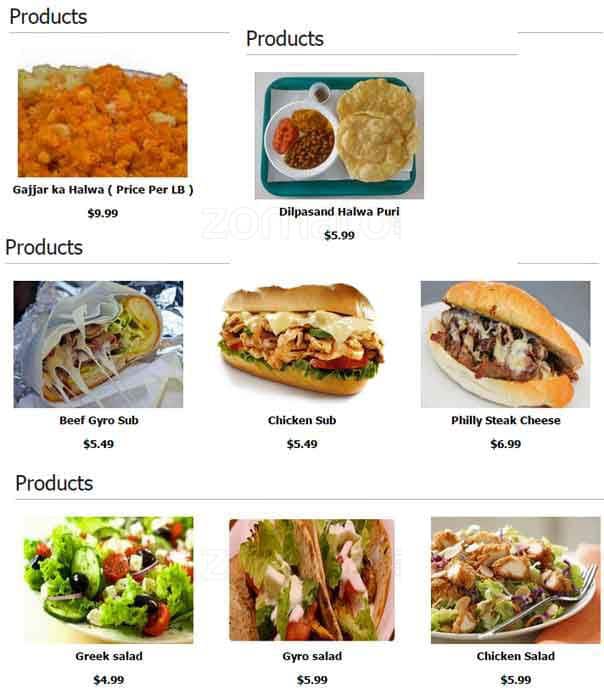 Menu at Dilpasand Sweets & Snacks desserts, Houston, Beechnut St