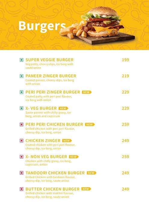 Menu of Cafe Gravity, Panaji, Goa