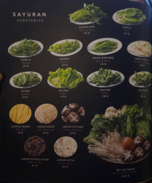 Menu at Coca Suki Restaurant BRI Sudirman, Central Jakarta, BRI Center ...