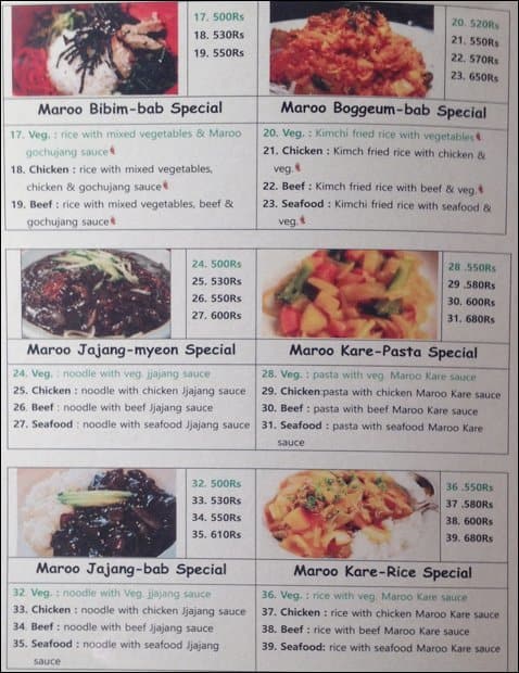 Menu at Heemang, Cafe Maroo, Korean Restaurant, Pune, Shop No. 1 A Wing