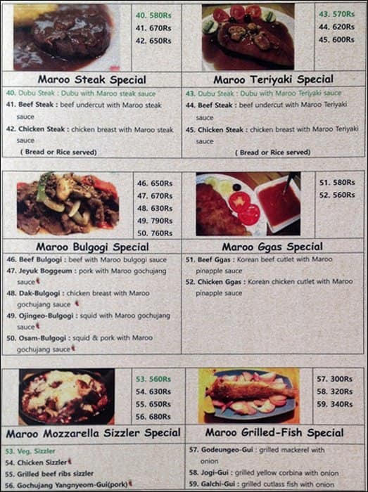 Menu at Heemang, Cafe Maroo, Korean Restaurant, Pune, Shop No. 1 A Wing