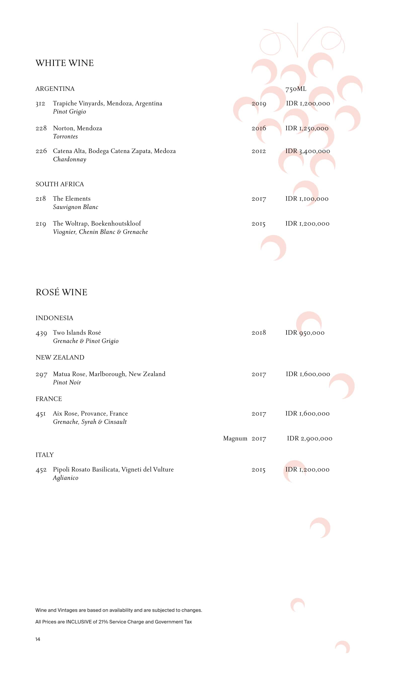 Menu at Boneka Restaurant, Kuta Selatan