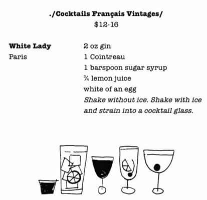 Menu at Alo pub & bar, Toronto