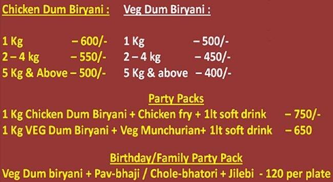 Biryani Express Menu, Menu for Biryani Express, Chandan Nagar, Pune ...