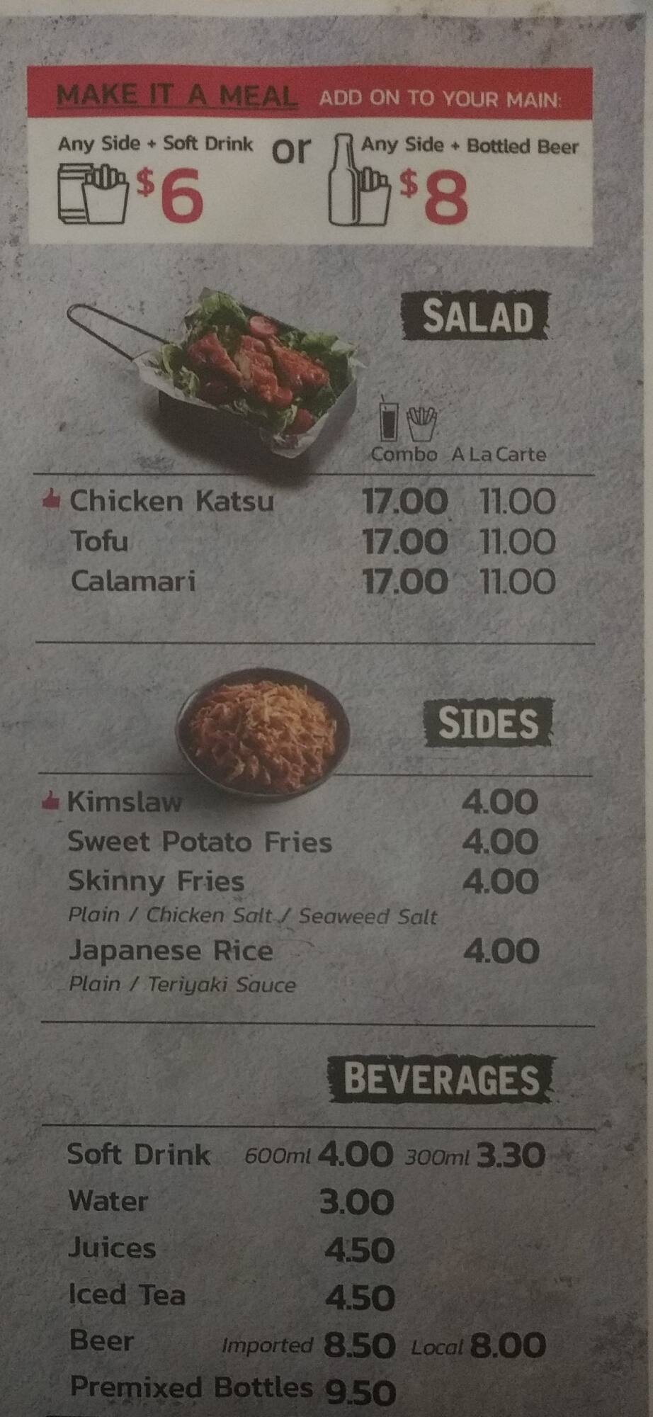 Menu at 4 Fingers Crispy Chicken fast food, Bridgeman Downs