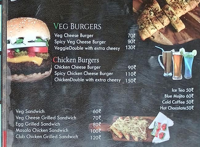 Menu at Reva Cafe, Pune, Shop no.7
