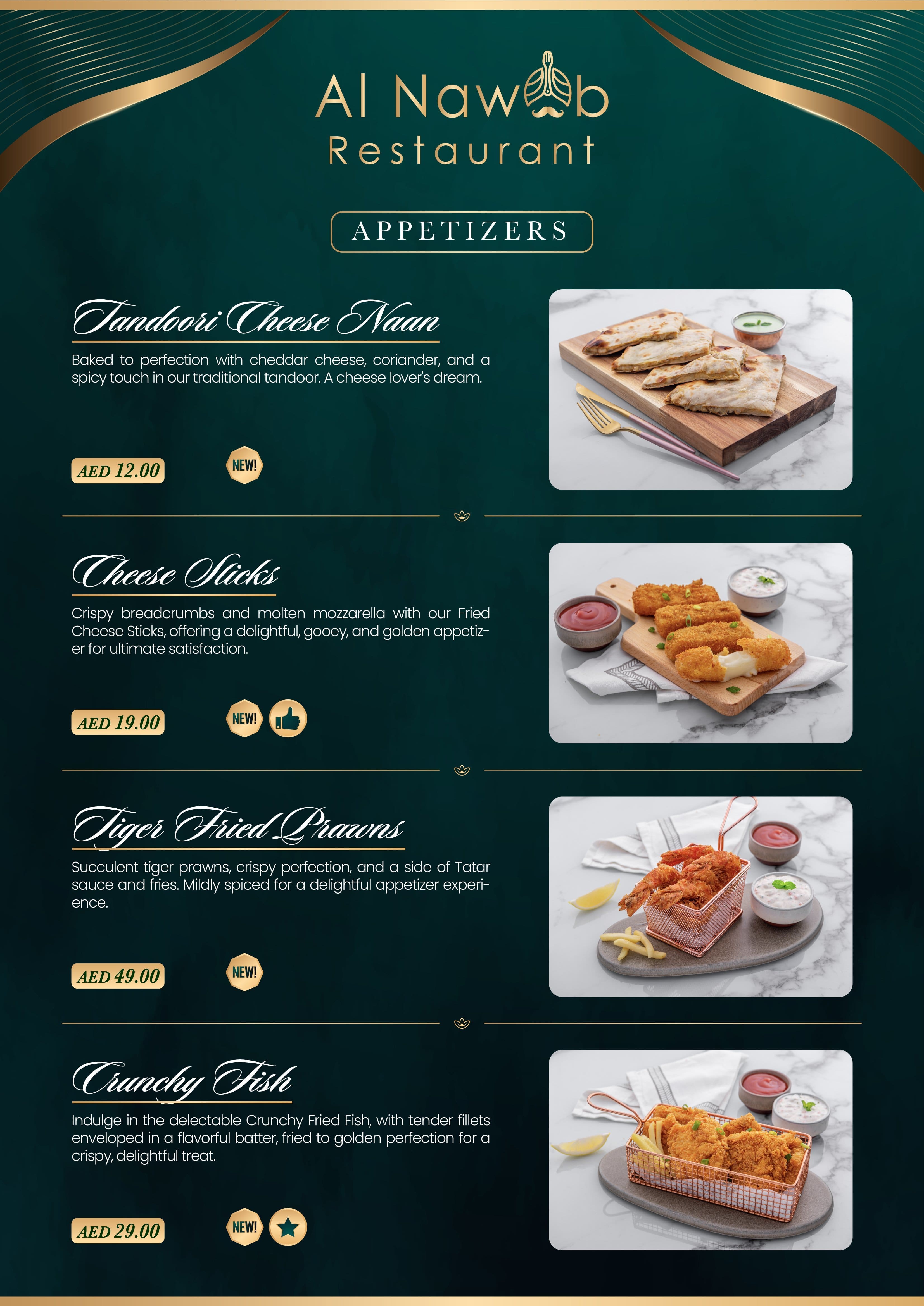 Menu of Al Nawab Restaurant, Al Mahatah, Sharjah