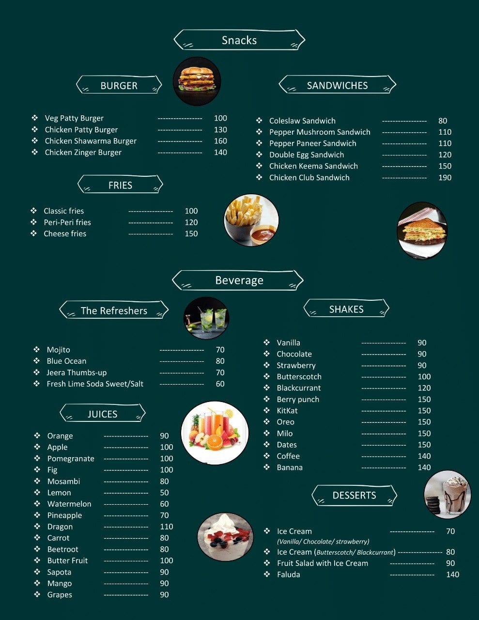Menu of B3 Bytes Biryani Beverages, Maduravoyal, Chennai