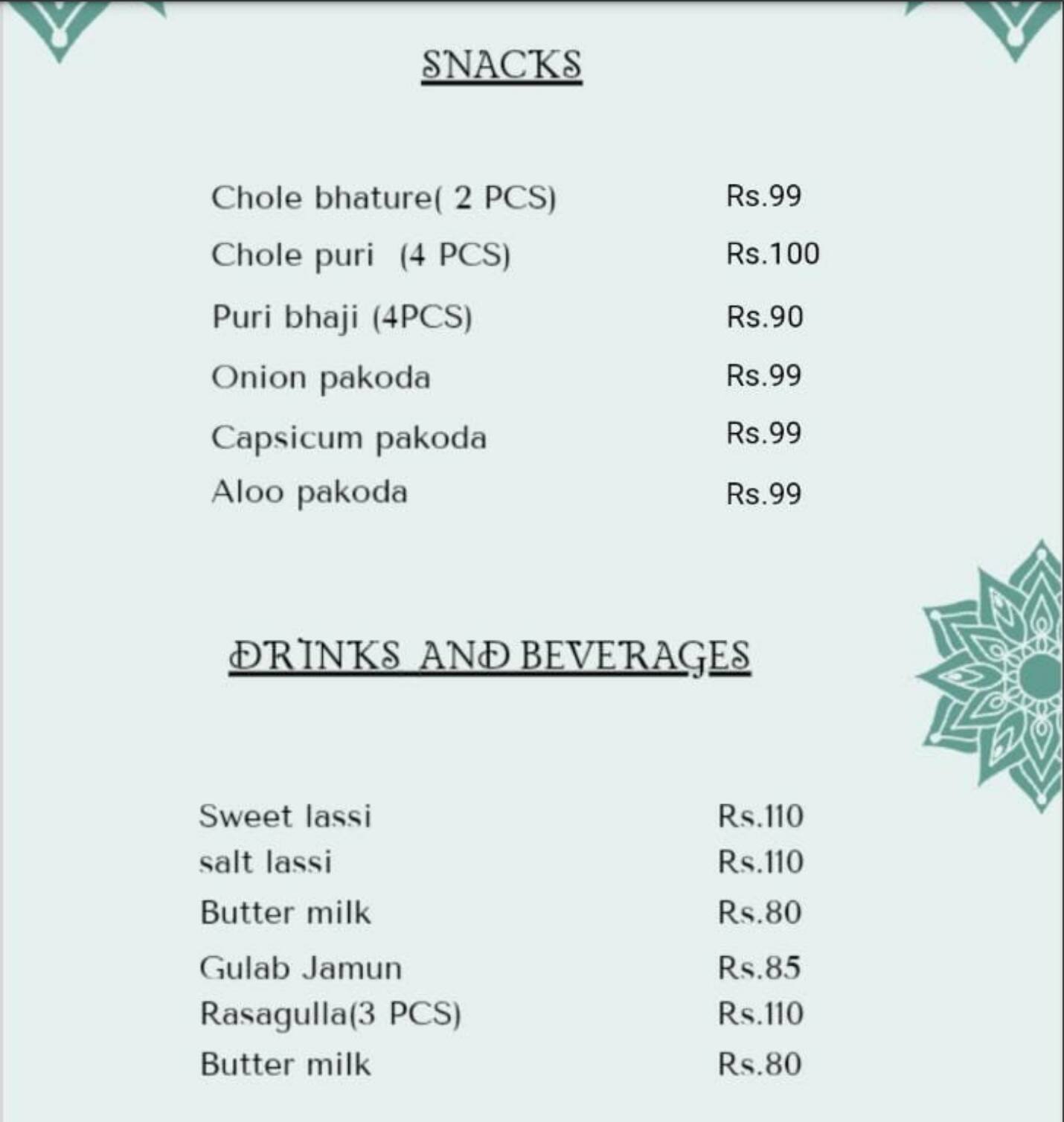 Menu of New Kathi Kitchen, BTM, Bangalore