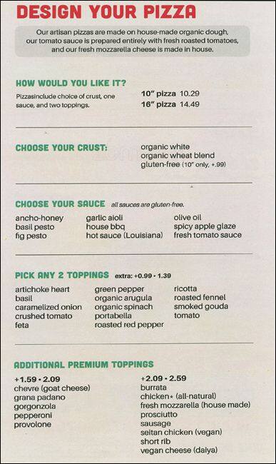 Menu at The Couch Tomato Cafe'- West Chester, West Chester