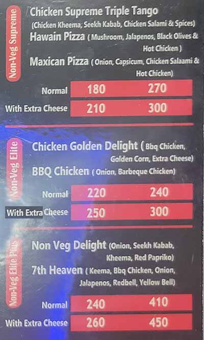 Menu at The thickshake pizza&shakes, Hyderabad