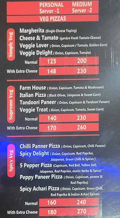 Menu of The Thickshake Pizza & Shakes, Boduppal, Hyderabad