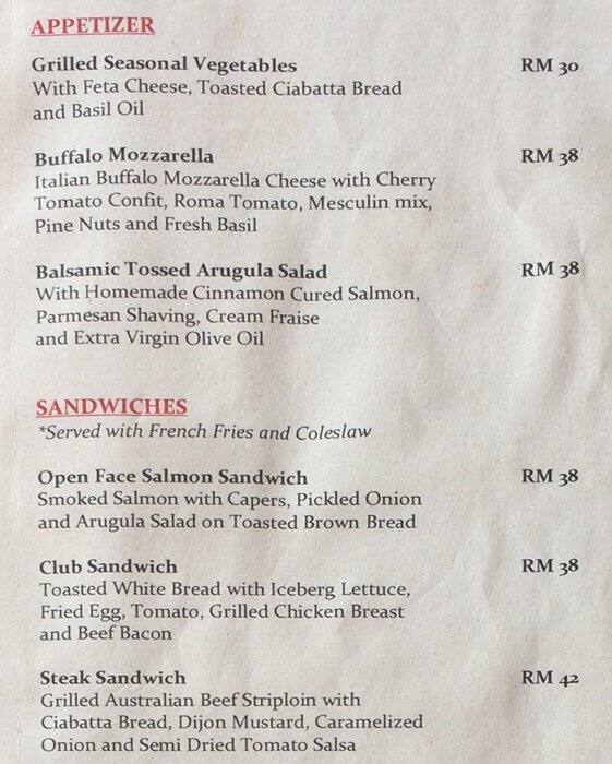 Pool Bar - Sheraton Imperial Menu - Zomato Malaysia