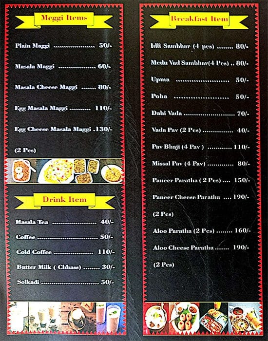 Menu of Swami's Kitchen, Marol, Mumbai
